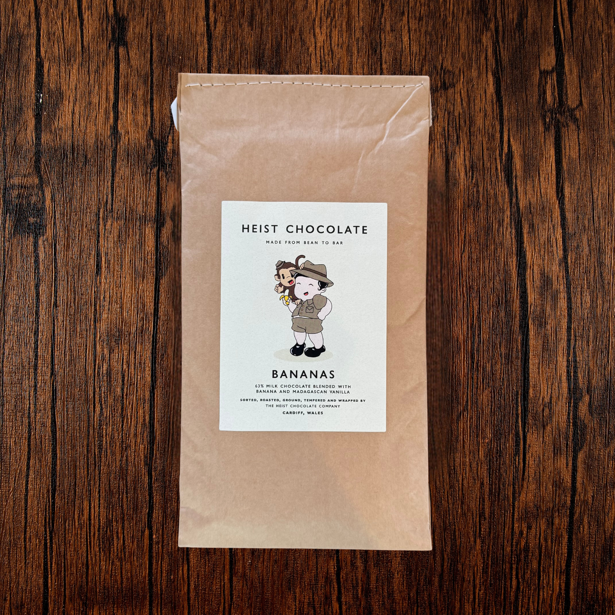 Heist Chocolate | Banana 63% Milk Chocolate Bar 80g – The Chocolate Shop